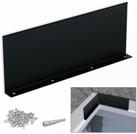 BJADE'S Gutter Valley Splash Guard,6 Pcs Aluminum Roof Valley Splash ...