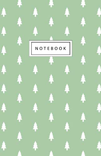 Notebook: Pine Tree Pattern - Beautiful Design: 5.5" x 8.5" lined pages ...