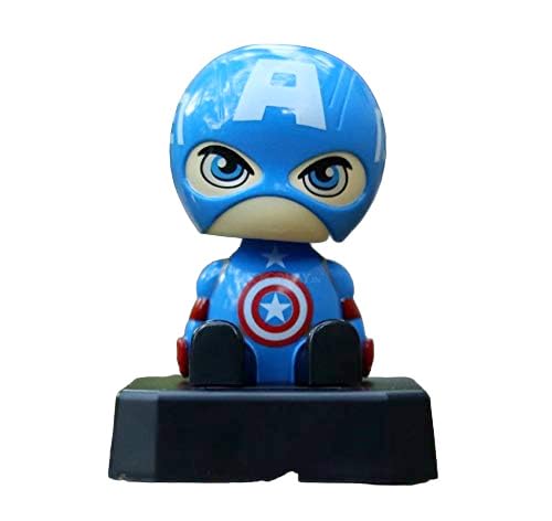 KENMA Sitting Cute Solar Bobblehead Captain America Winter Soldier ...
