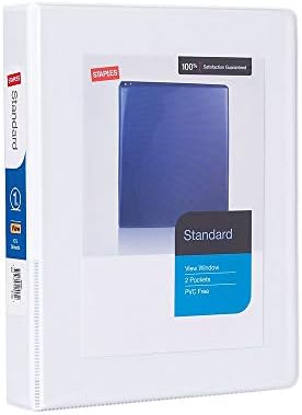 Amazon.com : Staples 580931 1-Inch Standard 5-1/2-Inch X 8-1/2-Inch ...