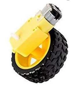 SHOKITECH Dual shaft BO motor with wheel for DIY robot chassis, (2 ...