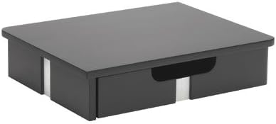 OfficeMax Bevel Solid Wood Monitor Stand, Black : Amazon.co.uk: Health ...