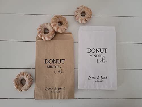 Amazon.com: Wedding Favor Bags | Donut Mind if I Do | Wedding Treat ...