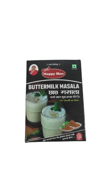 JAIN HAPPY MAN Buttermilk Namkeen Lassi Chach Masala Powder 100 G ...