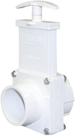 Amazon.com: Valterra 4305 PVC Gate Valve, White, 3" MPT x Slip ...