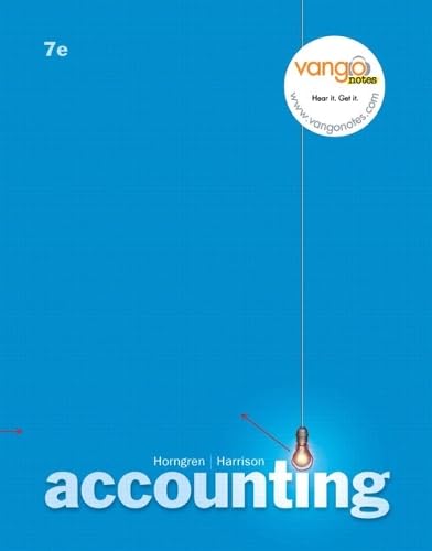 Vango Notes for Accounting (Charles T. Horngren Series in Accounting ...