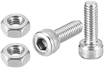 Amazon.com: uxcell Hex Nuts, M4x0.7mm Metric Coarse Thread Hexagon Nut, Stainless Steel 304 ...