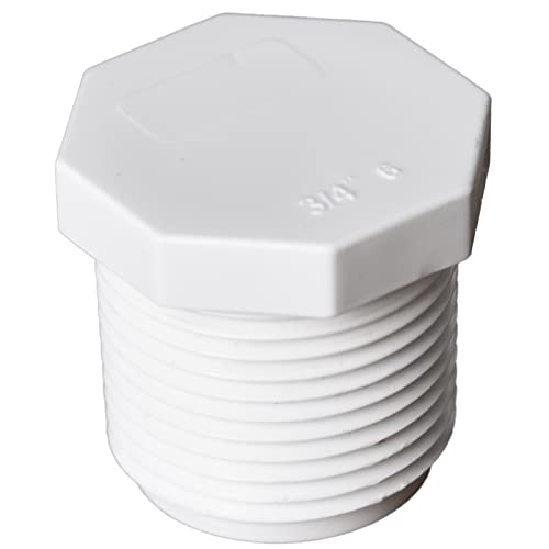 Snapklik.com : FangKingNo 10pcs 1 Inch PVC Male Thread Plug Drain End ...