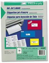 Amazon.com: Avery PRES-a-ply Inkjet White Mailing Labels : Office Products