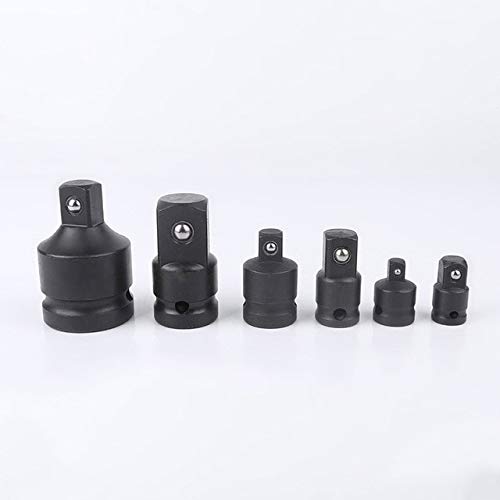 6 Pcs/set Impact Socket Adaptor Reducer Adapter Transform Joint 1/4" 3/ ...