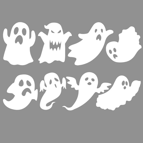 Amazon.com: 8Pcs/Set Halloween Ghost Decals Self-Adhesive Vinyl ...