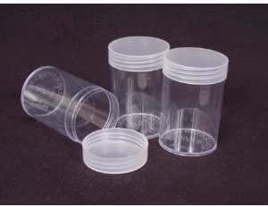Amazon.com: Whitman/H.E. Harris Quarter Coin Storage Tubes, Round Clear ...