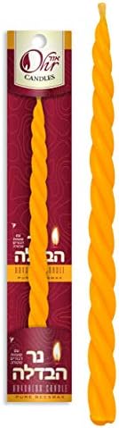 Amazon.com: OHR CANDLES Braided Beeswax Havdalah Candle - Pure Bees Wax ...