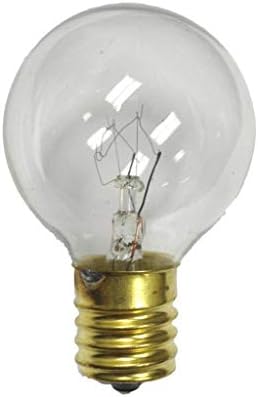 Sival G40 Replacement Globe Light Bulb, E17 Base (Intermediate), Clear ...