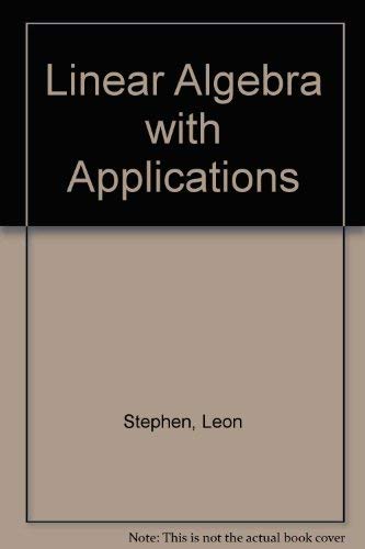 Amazon | Linear Algebra with Applications | Stephen, Leon | Algebra