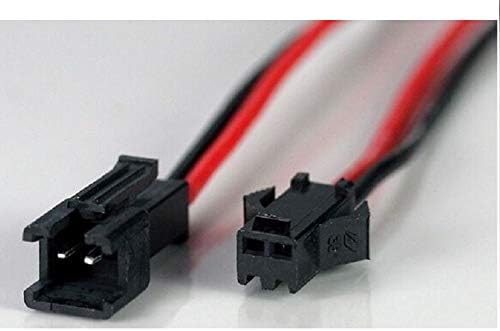 K M Electronics® JST Type 12 Volt DC 2 PIN Plug Socket Connector Cable ...
