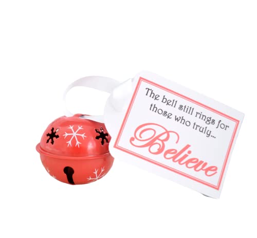 A Christmas 'Believe' Bell, RED Polar Express Jingle bell Believe Charm ...