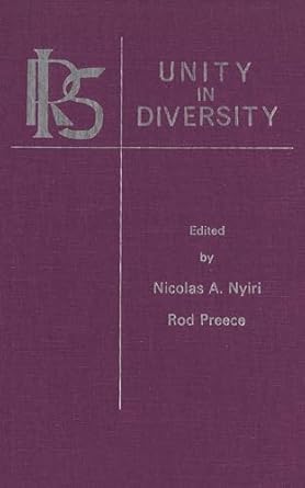 Amazon.com: Unity in Diversity: 9780889200579: Nyiri, Nicolas, Preece ...