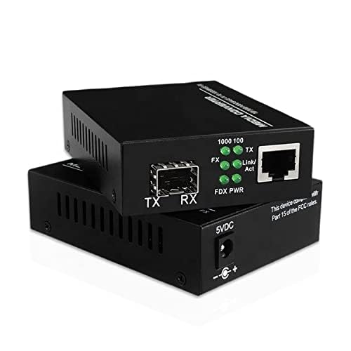 RAMEX Gigabit SFP to Ethernet Media Converter - 1 Pair, 1 Port SFP to 1 ...