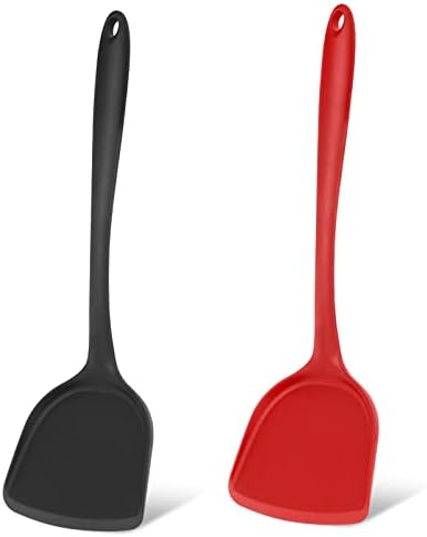 Amazon.com: Silicone Wok Spatula, Upgrade Nonstick Spatula Turner Heat ...