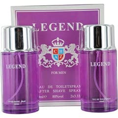 Amazon.com : CHAZ LEGEND Men Gift Set Eau de Toilette 3.4oz Spray + 3 ...