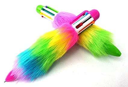Feather Pen For Girls Unicorn Pen 6-in-1 Fur pen for Girls/Return Gift ...