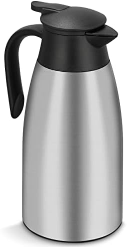 Amazon.com: Thermal Coffee Carafe 68oz / 2L Insulated Stainless Steel, Coffee Carafes Double ...