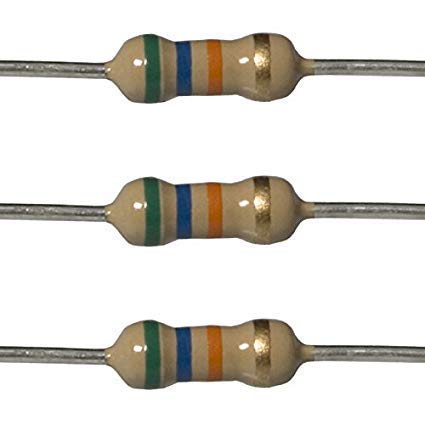 56K Ohm Resistor 0.25 Watt CFR 5% (Pack of 50) : Amazon.in: Electronics