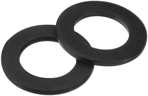 sourcing map 10Pcs M22 Flat Washer, Carbon Steel 22mm ID x 40mm OD x ...