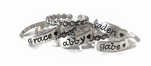 Amazon.com: Custom Name Ring Personalized Mother Day Gift for Mom ...