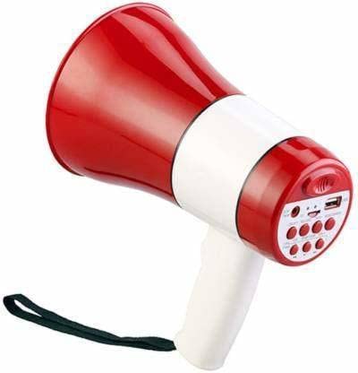 Handheld Megaphone with Talk Record Play Siren Music&Tour Heavy Duty ...