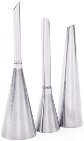 Amazon.com: Kasmoire 3Pcs Cream Icing Piping Nozzle Tips,Stainless ...