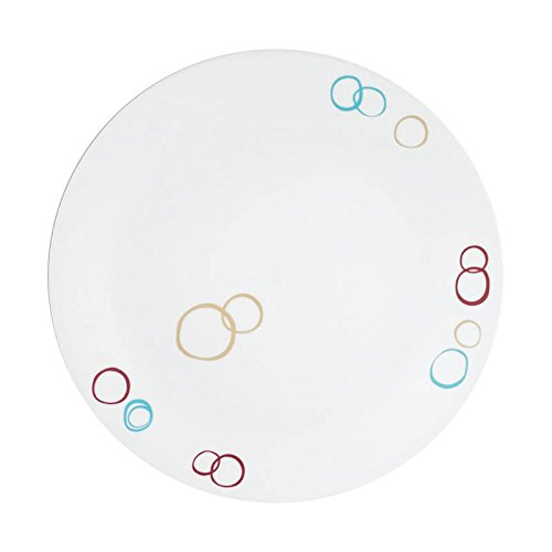 Buy Corelle Circles Glass Small Plate Pack of 6, 17CM, Multicolor ...