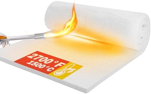 Amazon.com: CM-Ceramics 24" x 12" x 1" 2400 F. 8 Pound Ceramic Fiber ...