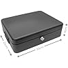 Cathedral Products 12 Inch Black Lockable Security Box with Bolt Down ...