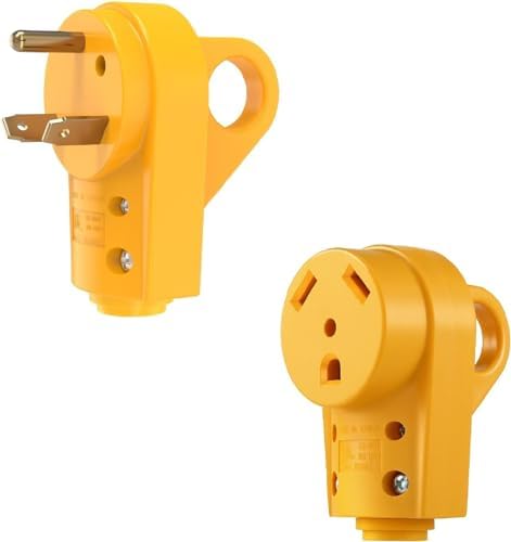 Amazon.com: Kohree 30 Amp Male & Female RV Plug, Yellow, NEMA, CE, cUL ...