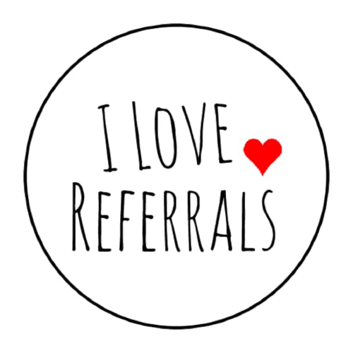 Amazon.com: 30 I Love Referrals Stickers, Labels, Envelope Seals ...
