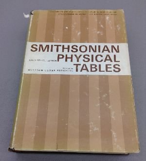 Smithsonian Physical Tables: Forsythe, W E: 9780874740158: Amazon.com: Books