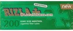Amazon.com: Rizla Menthol King Size Cigarette Tubes (200ct.) - While ...