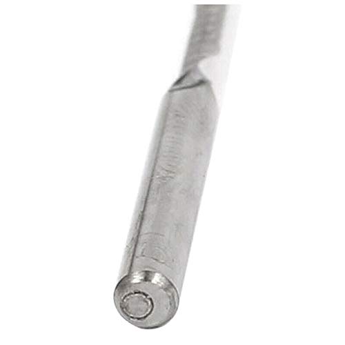 WHIZZO 2mm x 15mm Carbide Single Flute Spiral End Mill CNC Router Bit ...