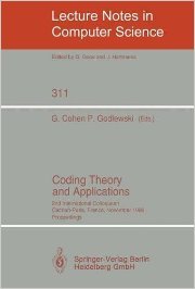 Coding Theory and Applications: Gerard Cohen, Philippe Godlewski: 9783540193685: Amazon.com: Books