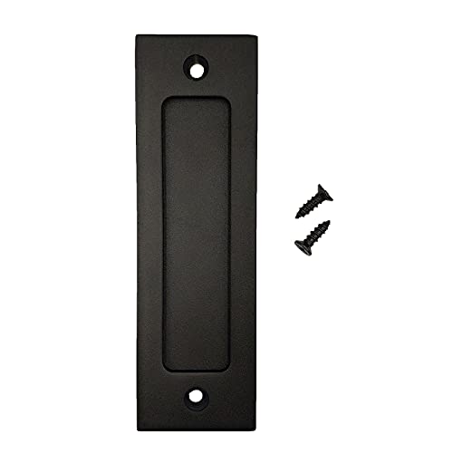 Snapklik.com : ZUIWAN 7 Matte Black Sliding Barn Door Handle - Flush ...