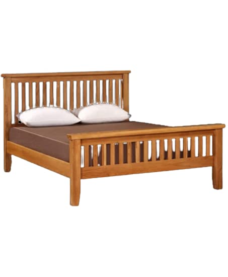EMIMA Furniture Generic Sheesham Wood King Size Bed for Bedroom(Teak ...