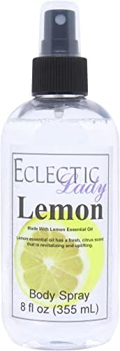 Amazon.com : Lemon Essential Oil Body Spray, 8 ounces, Body Mist for ...