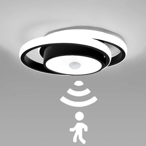 EIDEARAY Motion Sensor LED Ceiling Light Indoor, 36W Cool White Mount ...