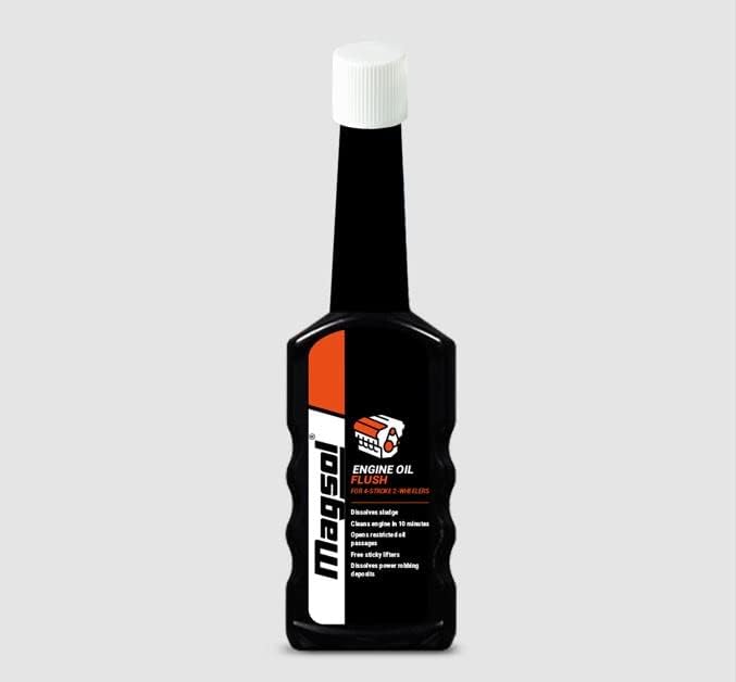 Magsol 2W Wheeler Engine Oil Flush | Removes Engine Slug | Keep Engine ...