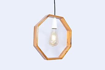 Buy CARPYY Wooden Hanging Octagon LAMP Online at Low Prices in India ...