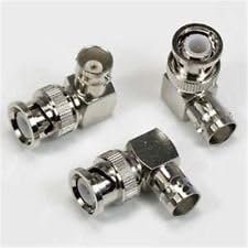 Amazon.com: 3 x L-Shaped BNC Male Right Angle to Female Coax Coaxial Cable Adapter Connector ...