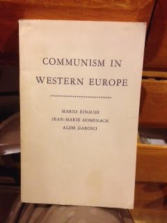 Communism in Western Europe.: Mario Einaudi: Amazon.com: Books