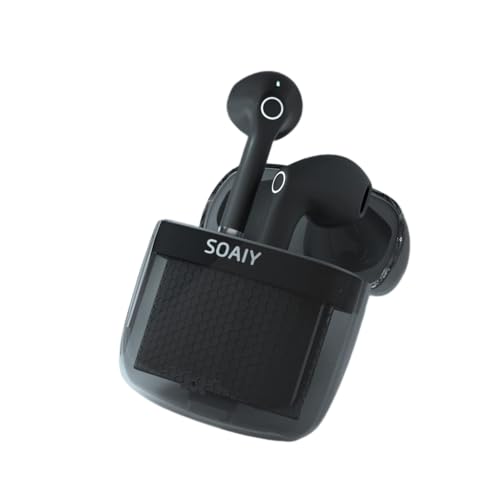 Soaiy SL2 TWS Wireless Bluetooth 5.3 Earphone 40H Playtime, Transparent ...